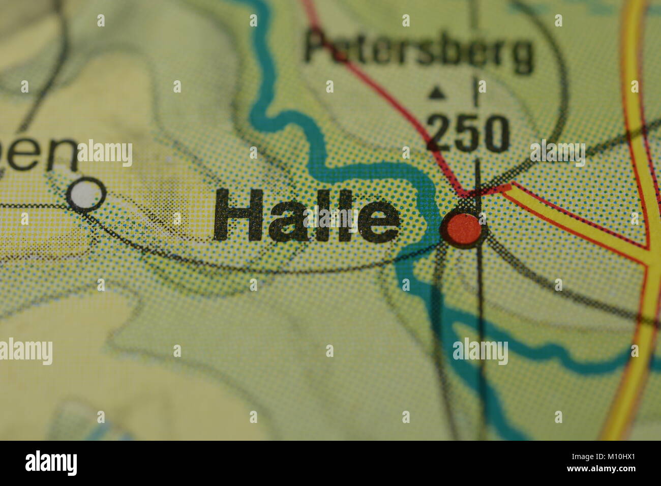 City name , Germany, on the map Stock Photo - Alamy