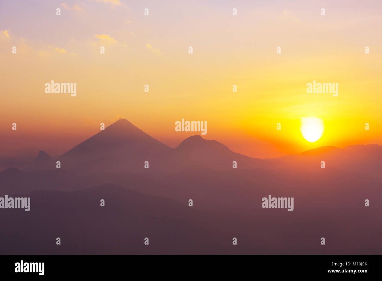 Beautiful volcanoes landscapes in Guatemala, Central America Stock ...