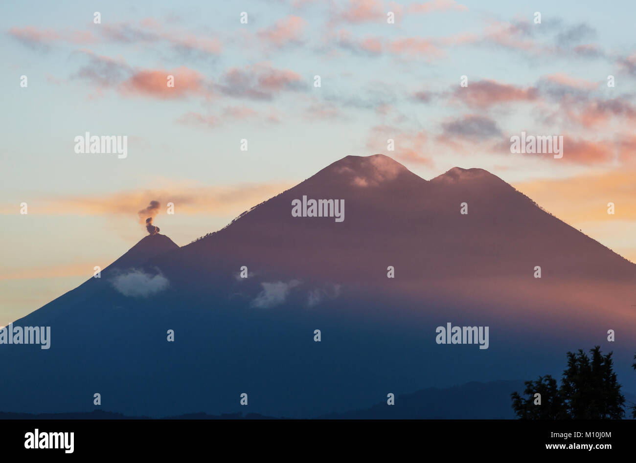 Beautiful volcanoes landscapes in Guatemala, Central America Stock ...