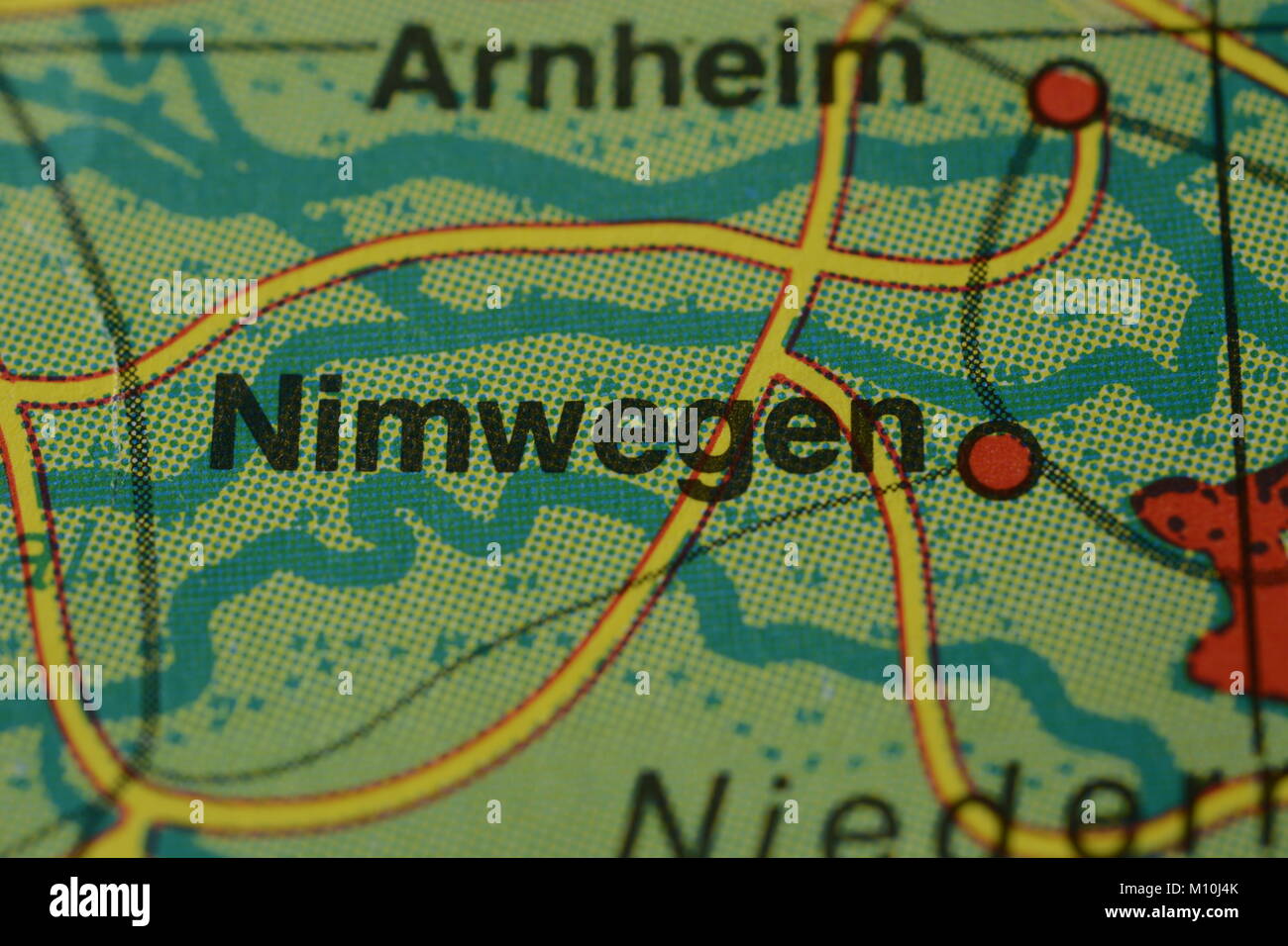 City name , Germany, on the map Stock Photo - Alamy