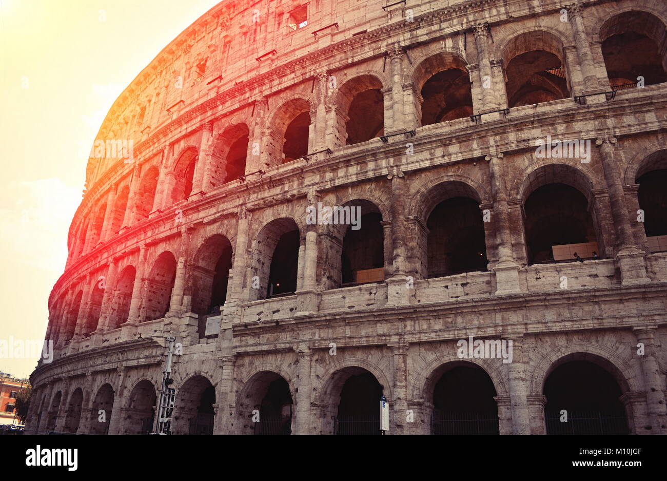 View on Coliseum in Rome Stock Photo - Alamy