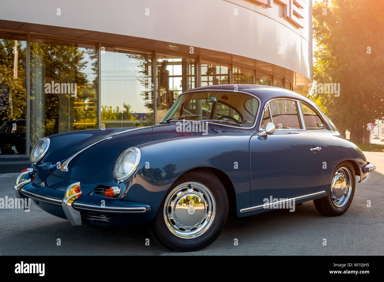 Novosibirsk, Russia - June 16, 2017: Porsche 356, side view ...
