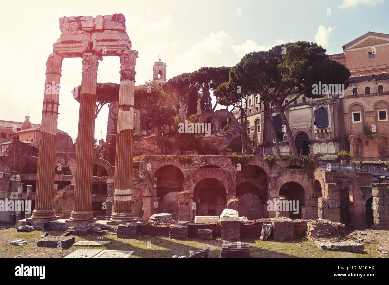 The ruins of ancient Rome.Italy Stock Photo - Alamy