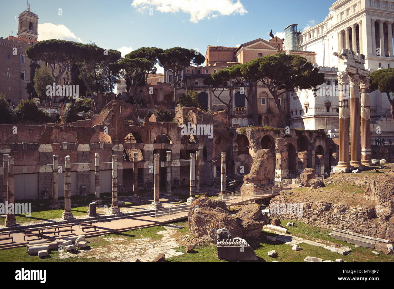 The ruins of ancient Rome.Italy Stock Photo - Alamy