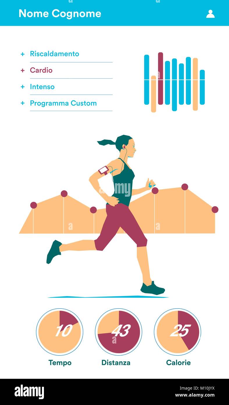 Jogging and outdor exercise for a good shape Stock Vector Image & Art ...