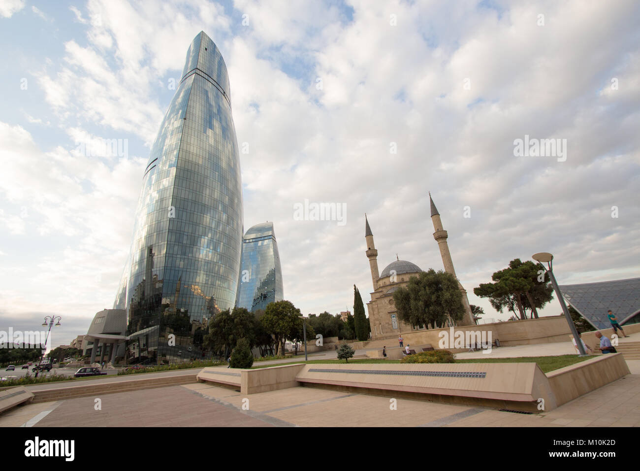 picture for the flame tower hotel building, the biggest building in the ...