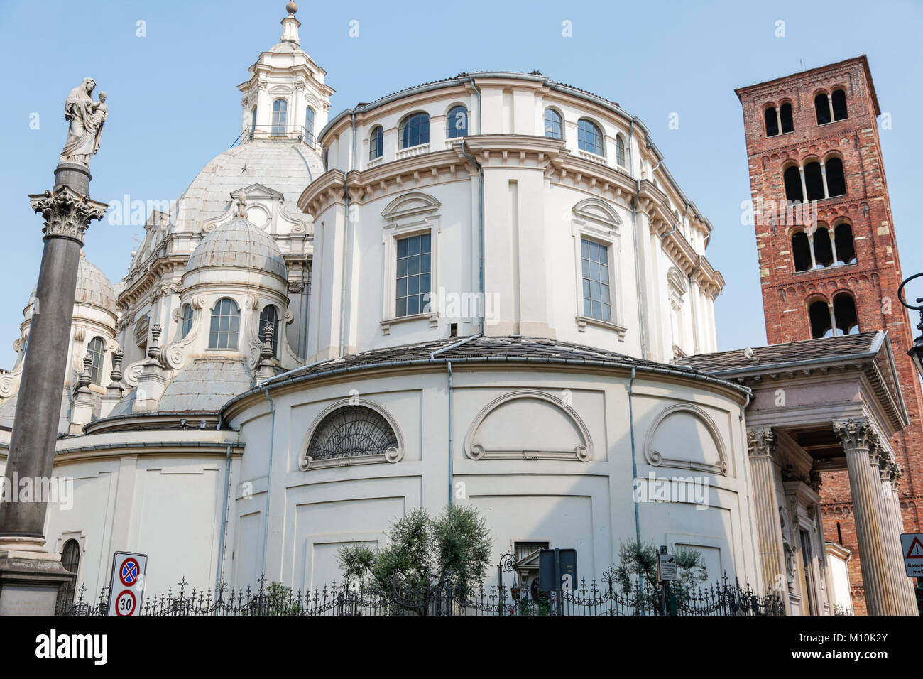 Turin, Piedmont, Italy: Chiesa della Consolata and Piazza Savoia ...