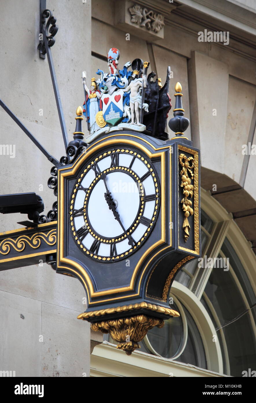 Renaissance style clock in the city of London, UK Stock Photo - Alamy