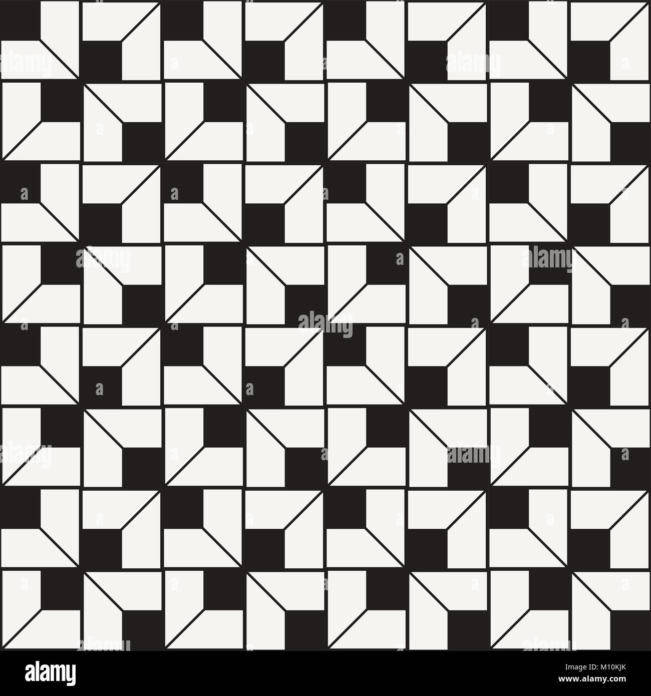 Seamless square pattern. Abstract stripes endless background. Vector ...