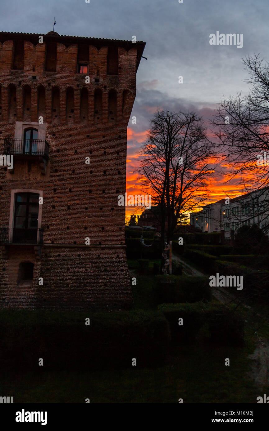 Castle Sforzesco, Galliate, Novara, Piedmont, Italy Stock Photo - Alamy