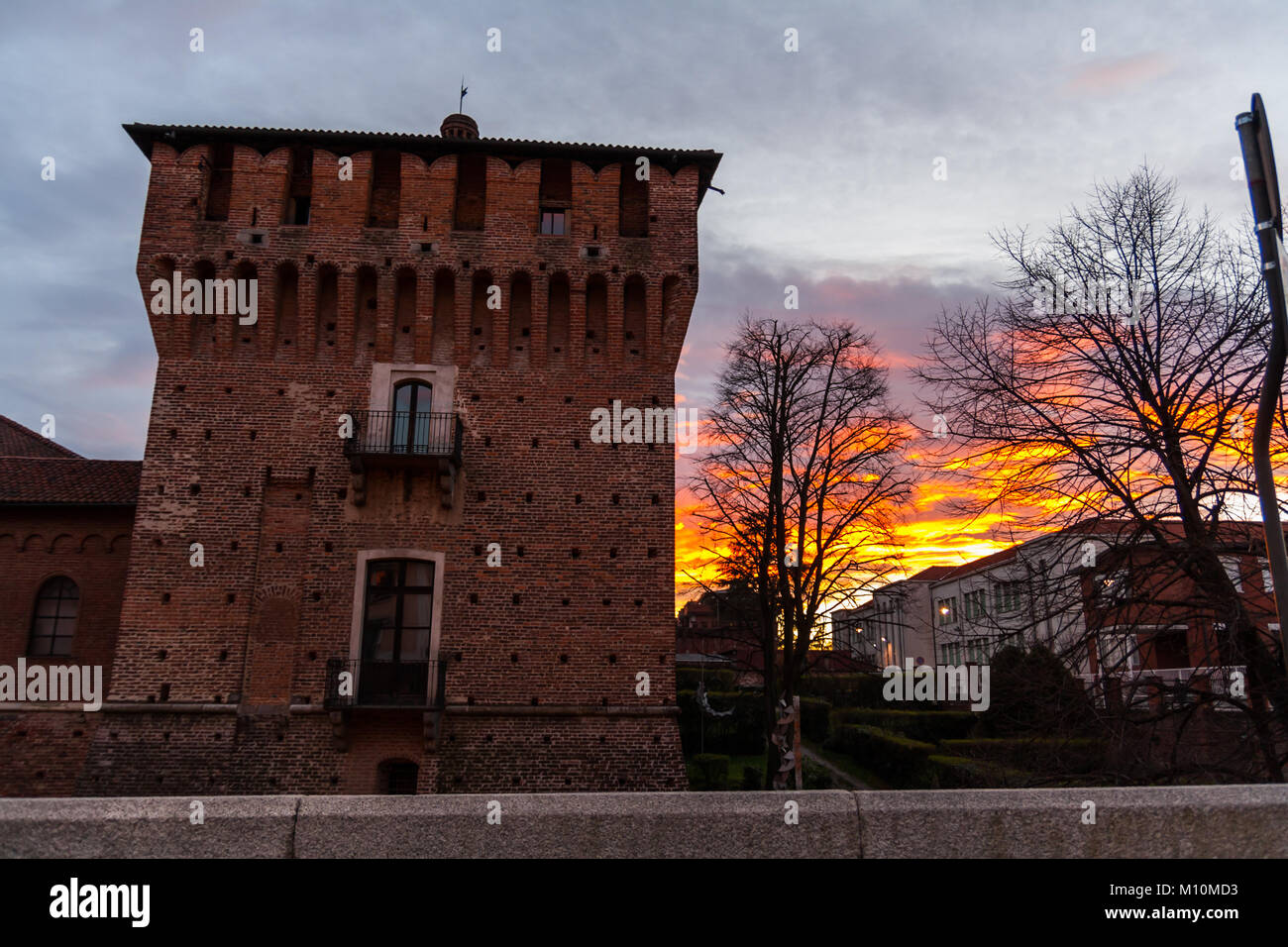 Castle Sforzesco, Galliate, Novara, Piedmont, Italy Stock Photo - Alamy
