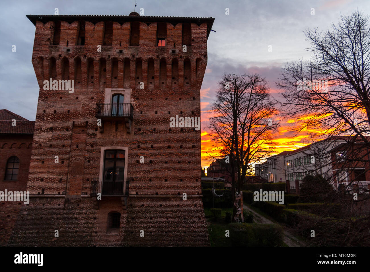 Castle Sforzesco, Galliate, Novara, Piedmont, Italy Stock Photo - Alamy