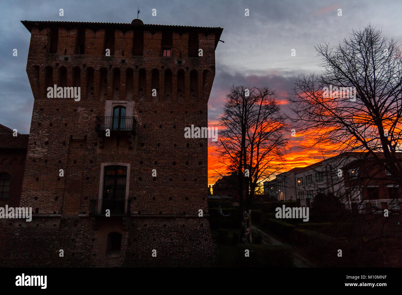 Castle Sforzesco, Galliate, Novara, Piedmont, Italy Stock Photo - Alamy