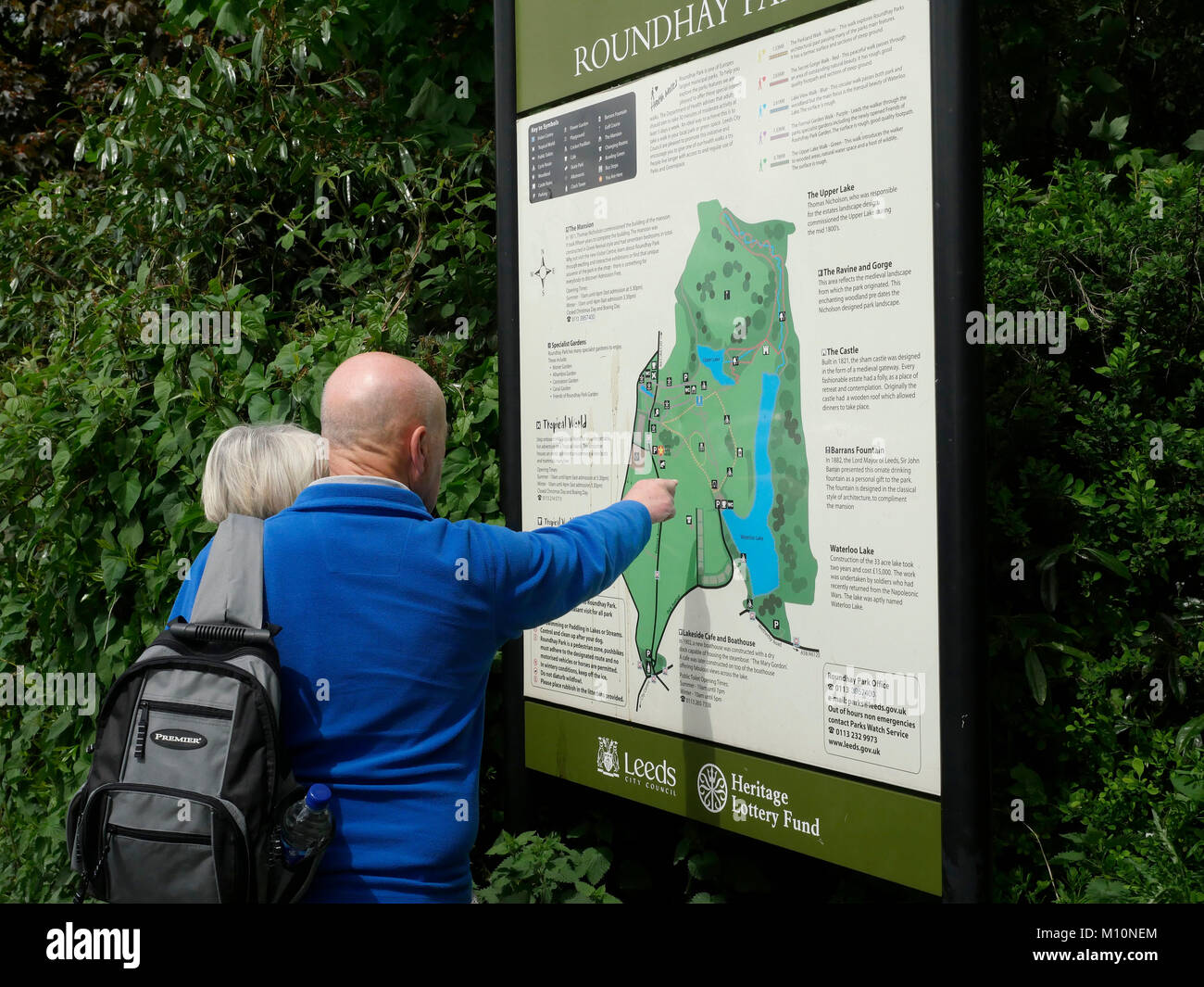 Information board uk woodland hi-res stock photography and images - Alamy