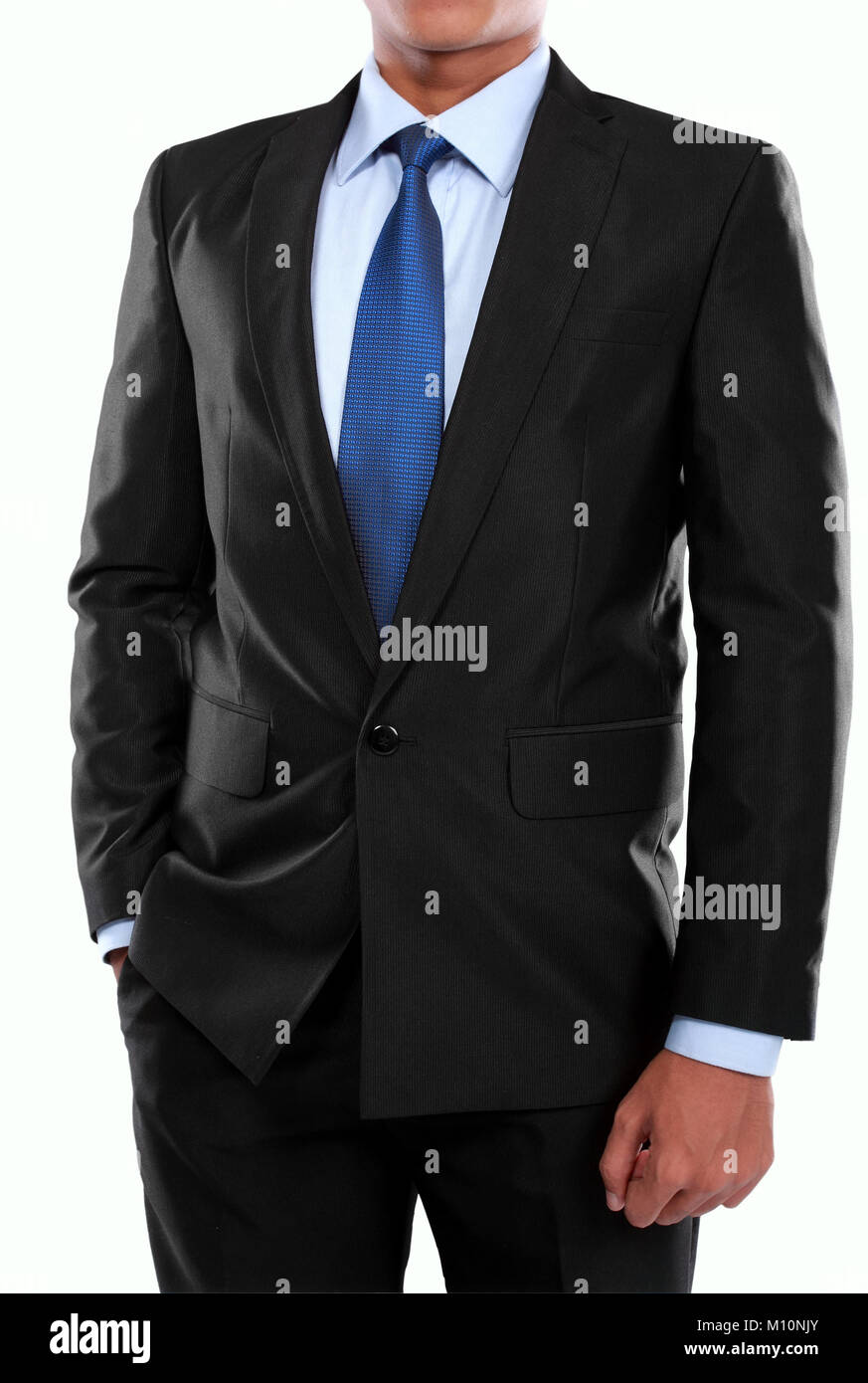 portrait of man in suit isolated over white background Stock Photo - Alamy
