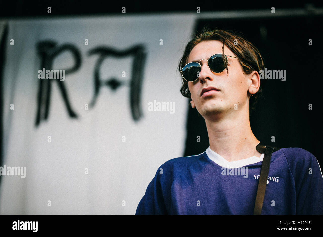 The Swedish garage and stoner-rock band RA performs a live concert at ...