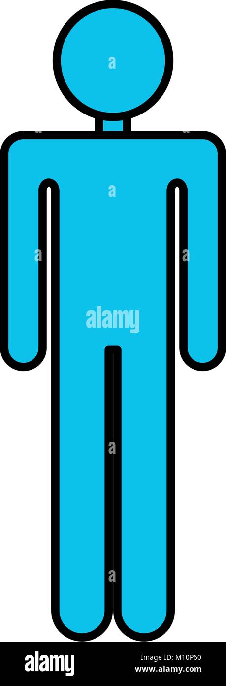 male human figure silhouette vector illustration design Stock Vector ...