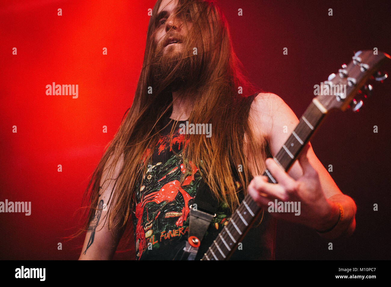 The Swedish punk band Slöa Knivar performs a live concert at the Rising ...