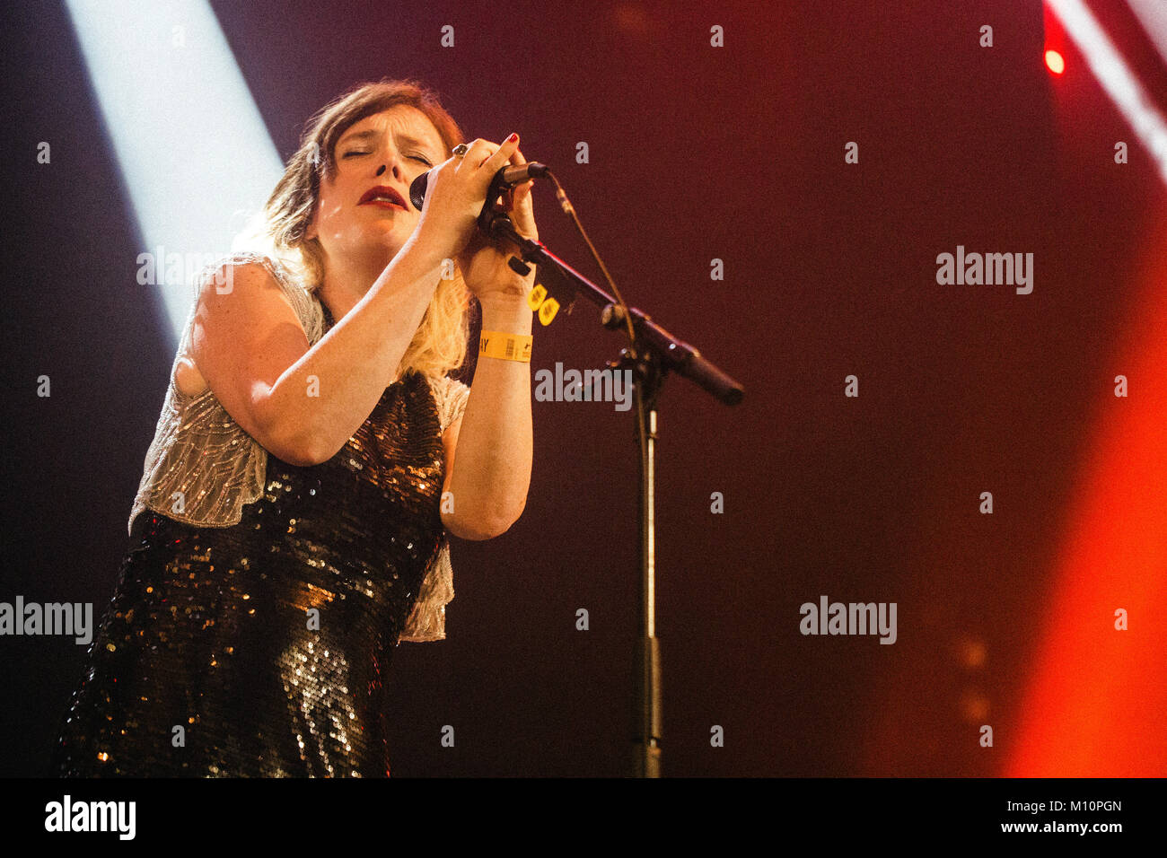 The English band Slowdive performs a live concert at the Avalon Stage ...