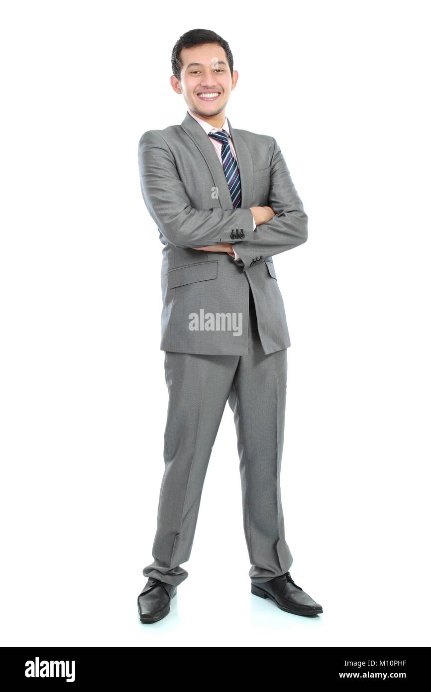 potrait of young happy business man Stock Photo - Alamy