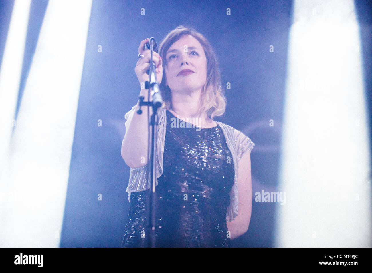 The English band Slowdive performs a live concert at the Avalon Stage ...