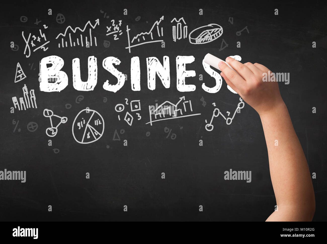 Chalkboard graphs hi-res stock photography and images - Alamy