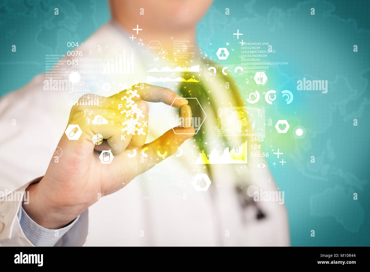 Stethoscope on graphs charts hi-res stock photography and images - Alamy