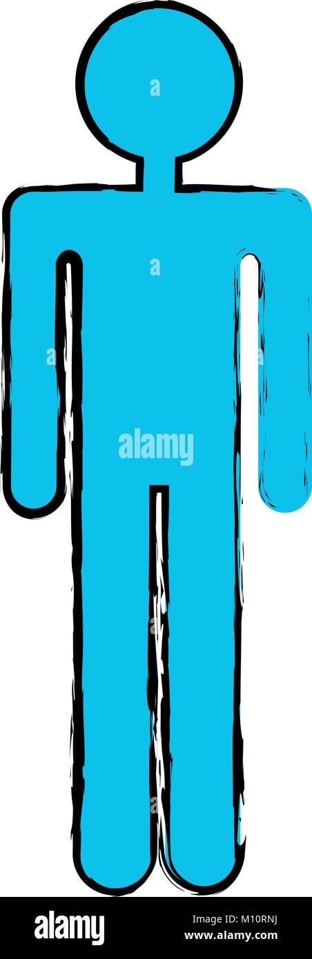 male human figure silhouette vector illustration design Stock Vector ...