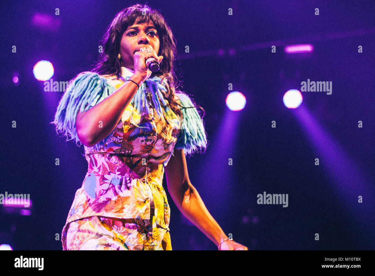 The American singer and musician Santigold is here pictured at a live ...