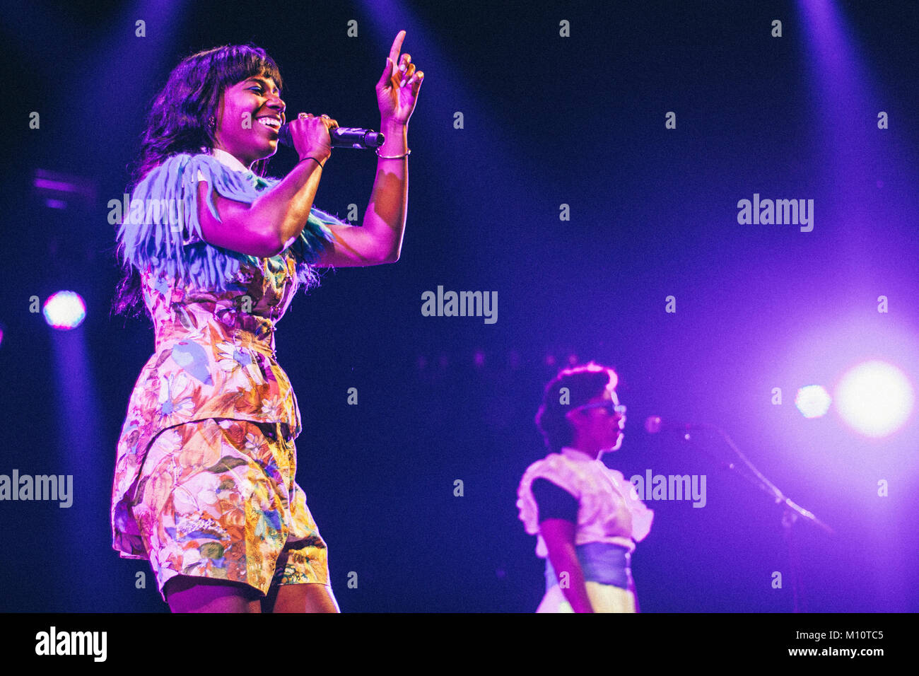 The American singer and musician Santigold is here pictured at a live ...