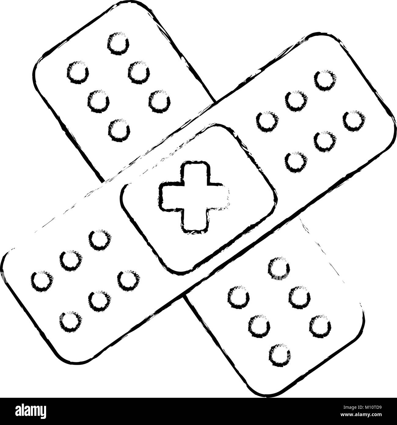 cure band isolated icon vector illustration design Stock Vector Image ...