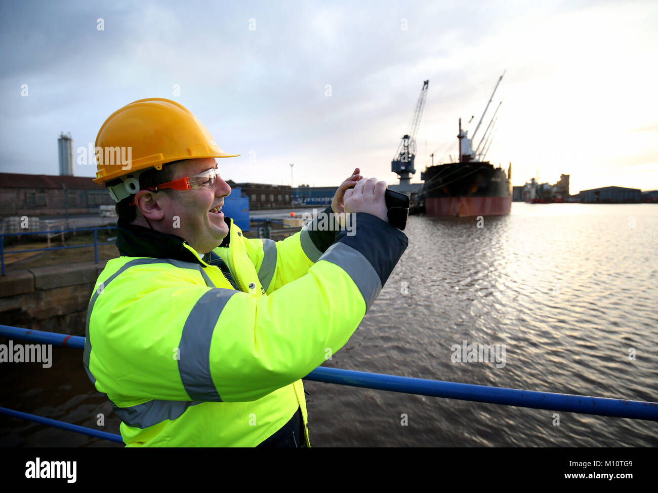 Energy Minister Paul Wheelhouse during a visit to Leith Imperial Dry ...