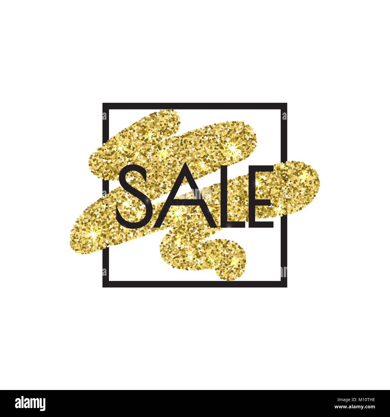 Gold sale 100 percent. Shine salling background for flyer, poster ...