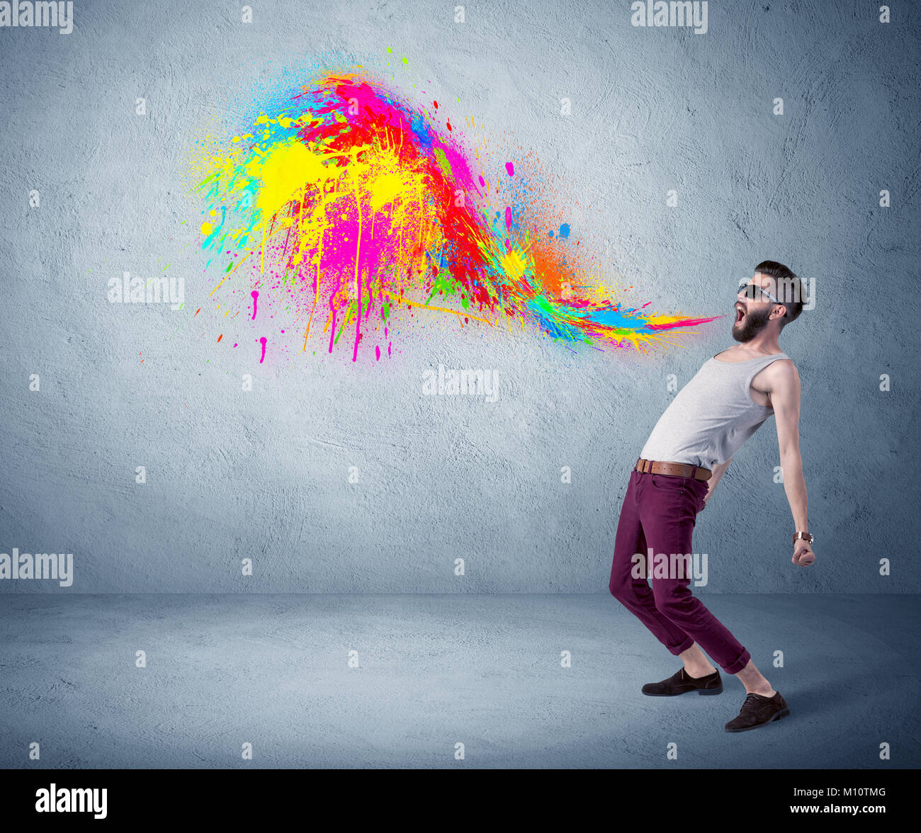 Vomit splatter hi-res stock photography and images - Alamy