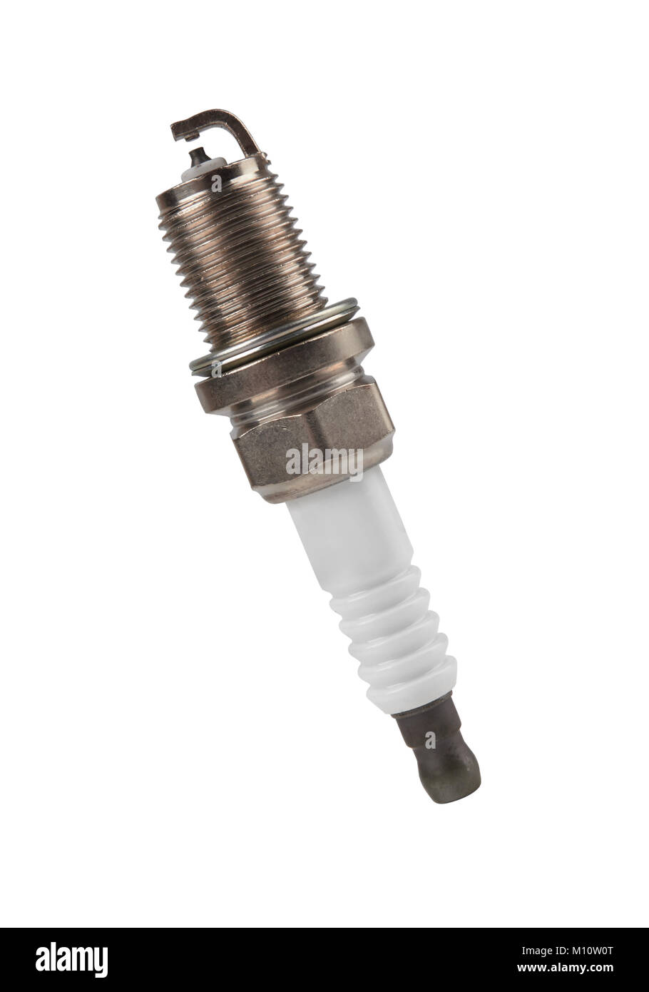 Spark plug isolated on a white background Stock Photo - Alamy