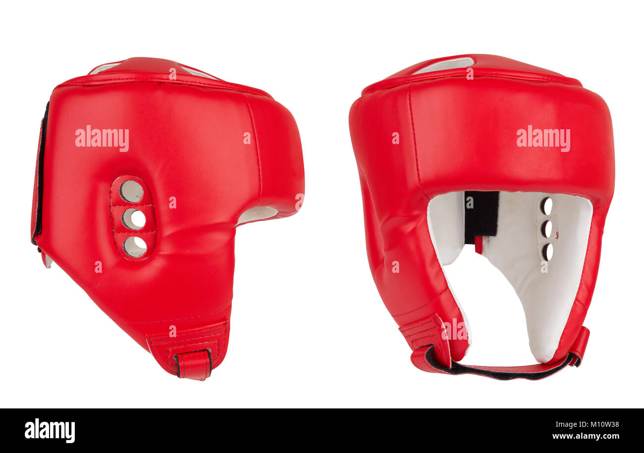 boxing helmet isolated on a white background Stock Photo - Alamy