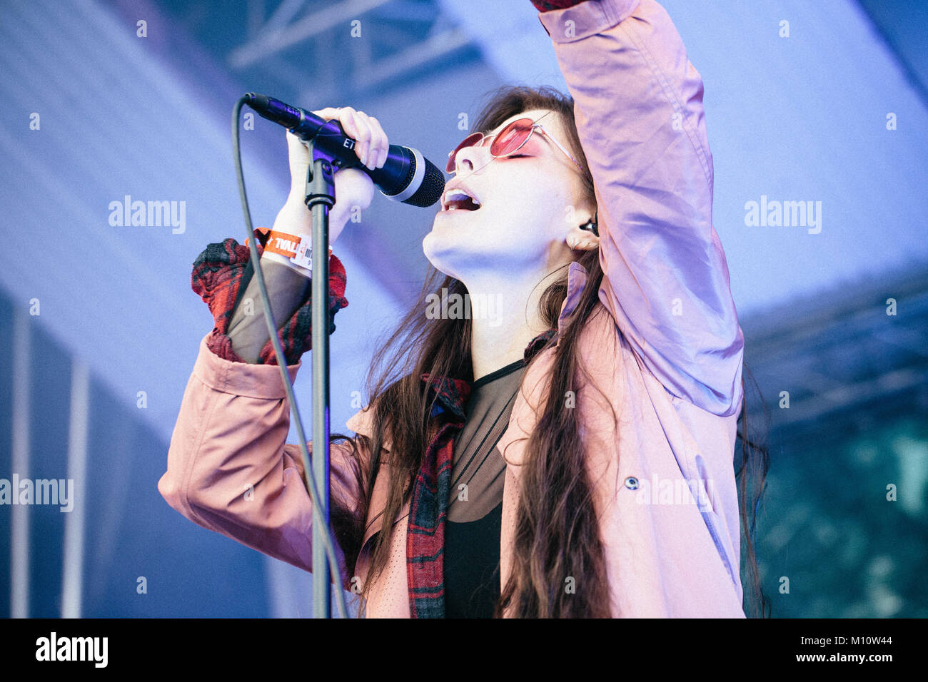 The Swedish singer, songwriter and musician SKOTT performs a live ...
