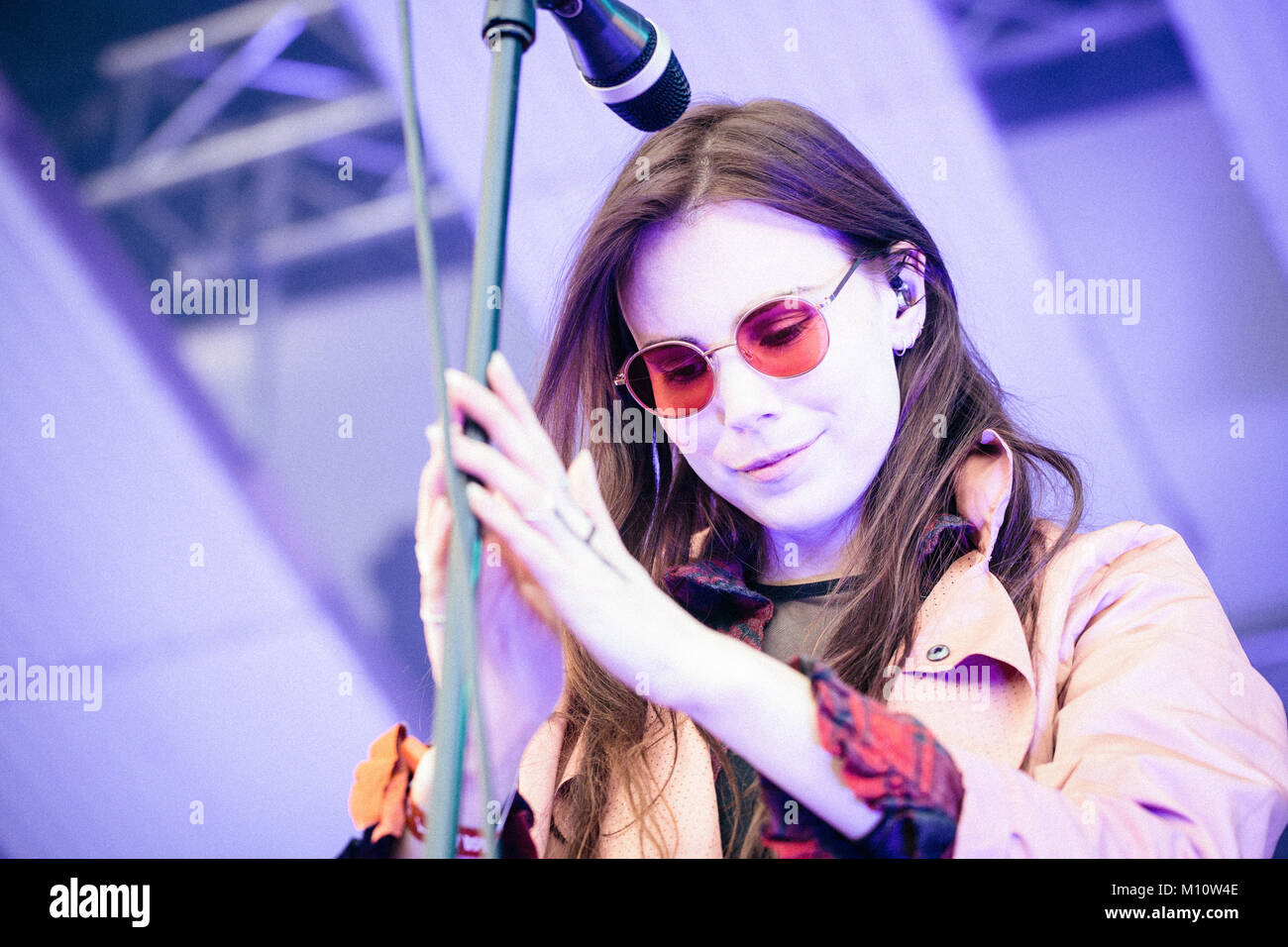 The Swedish singer, songwriter and musician SKOTT performs a live ...
