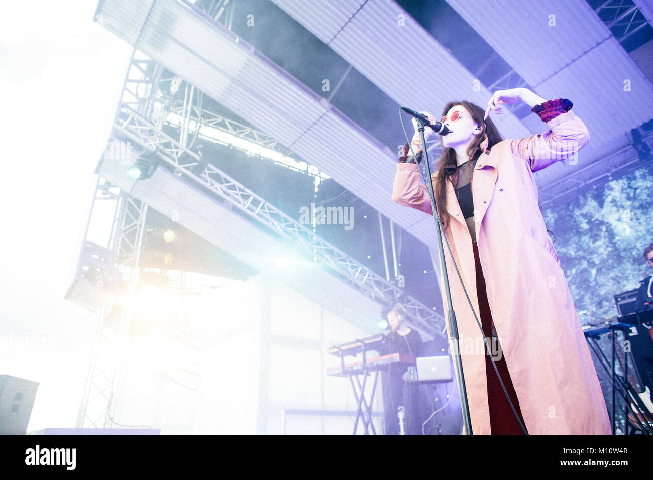 The Swedish singer, songwriter and musician SKOTT performs a live ...