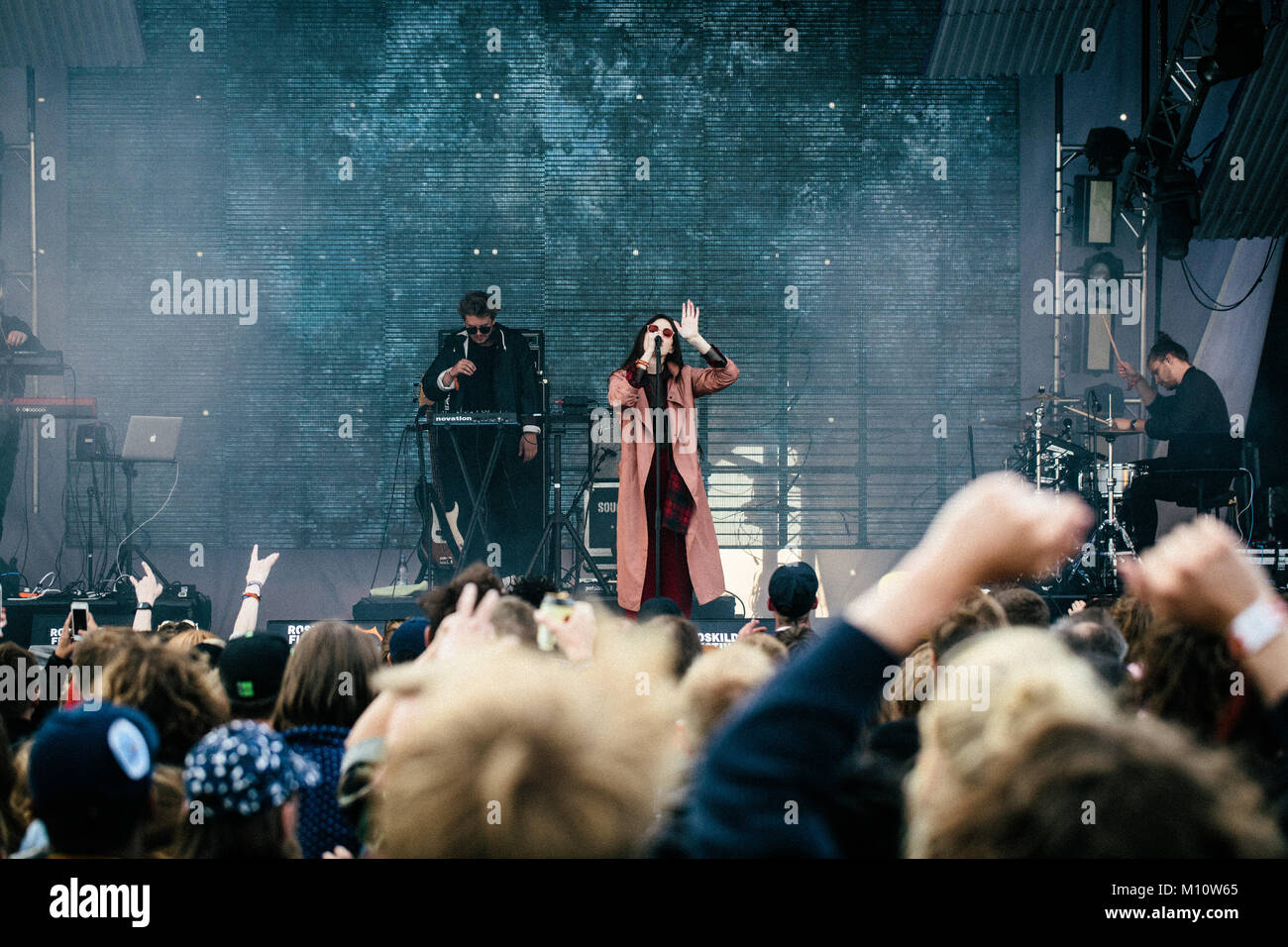 The Swedish singer, songwriter and musician SKOTT performs a live ...