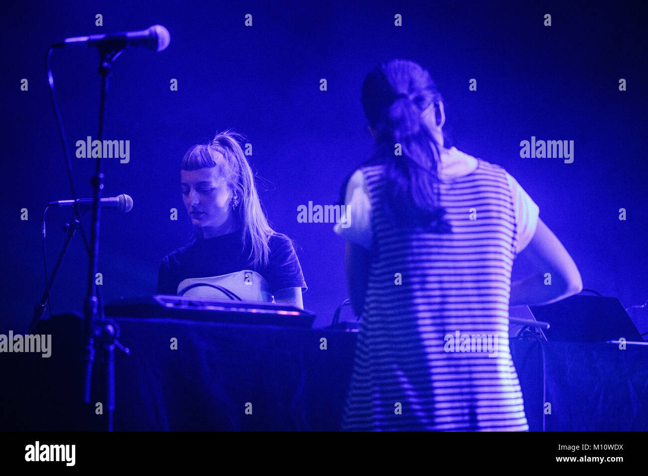 The Norwegian producer duo Smerz performs a live concert at the Danish ...