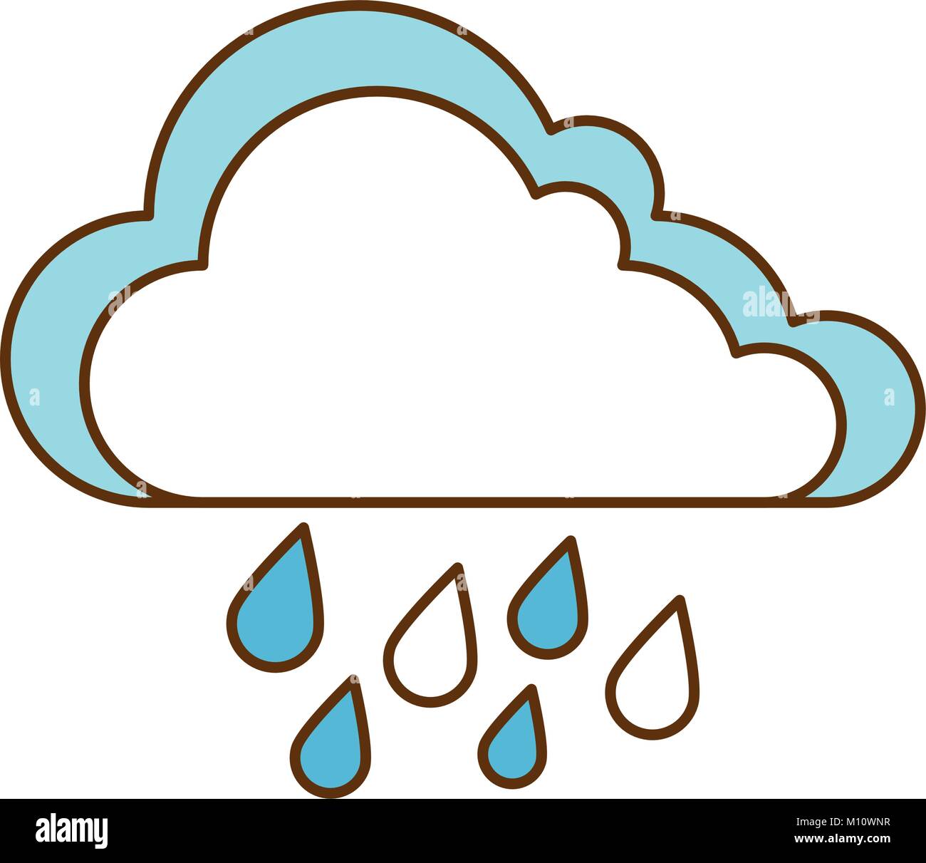 weather cloud rainy icon Stock Vector Image & Art - Alamy
