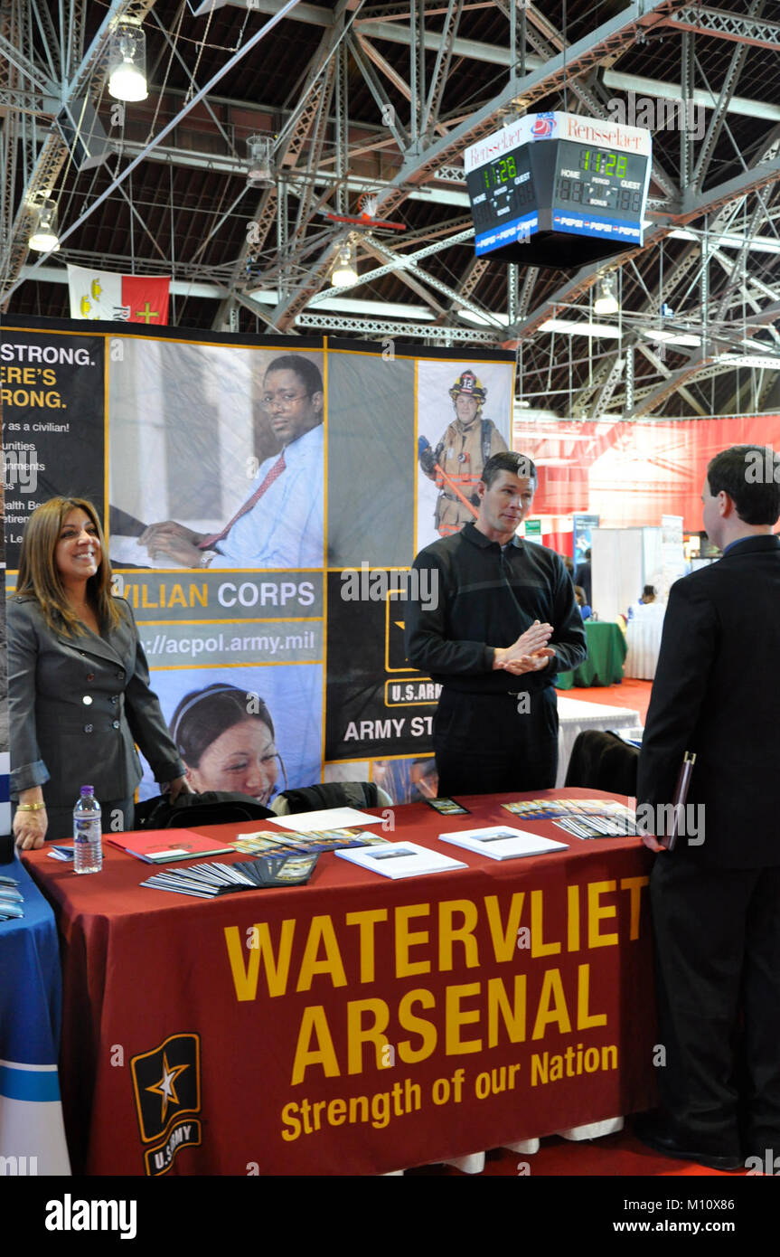 Watervliet Arsenal personnel specialists Jennifer Pusatere and James ...