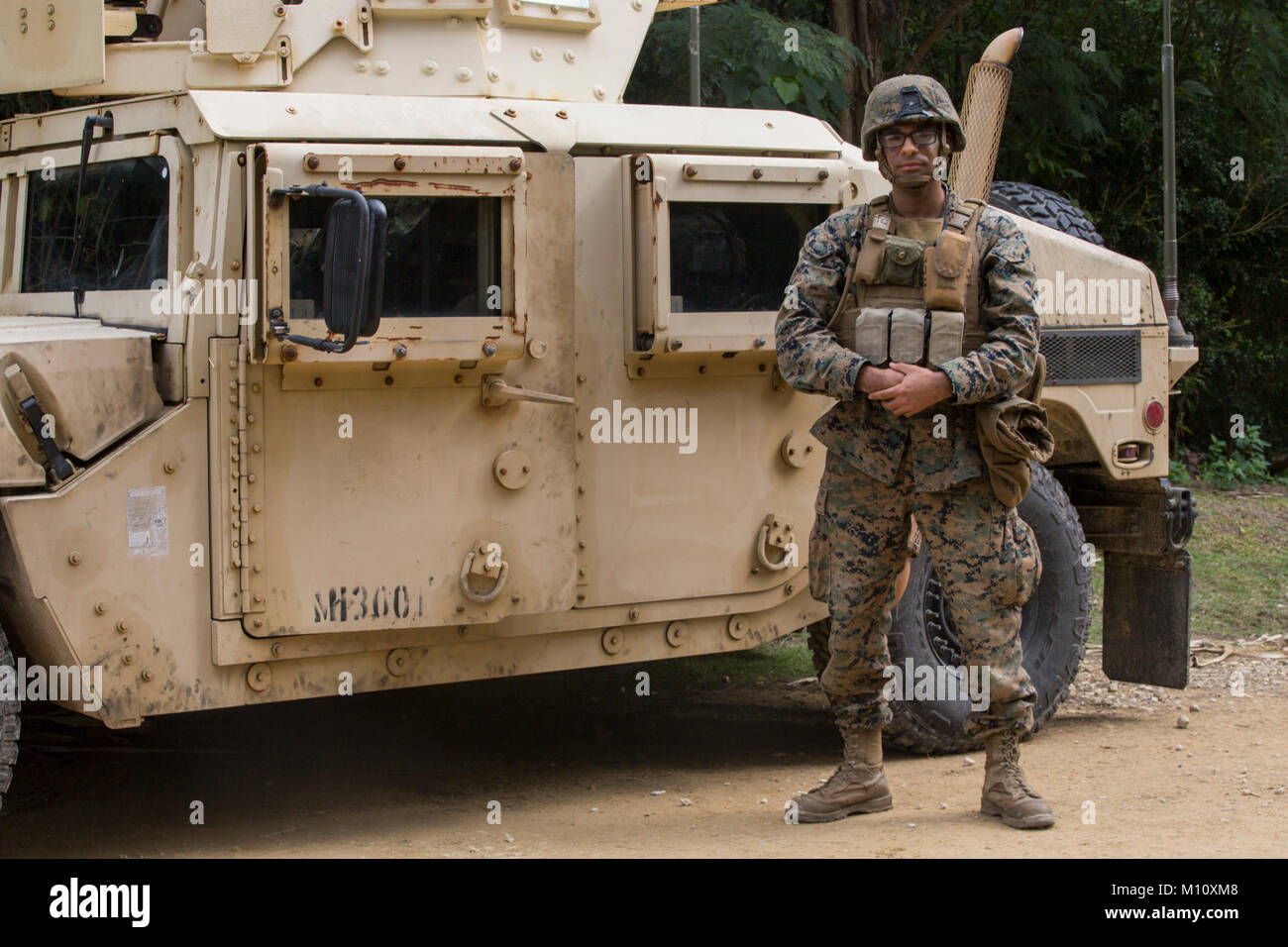 U.S. Marine Corps Lance Cpl. Kelwin Diaz poses for a Stock Photo - Alamy