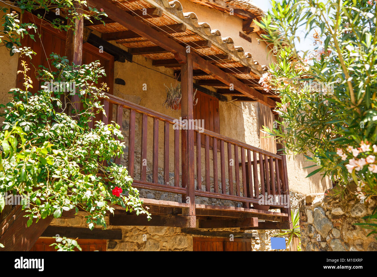 Old houses in Kakopetria village, Cyprus Stock Photo - Alamy