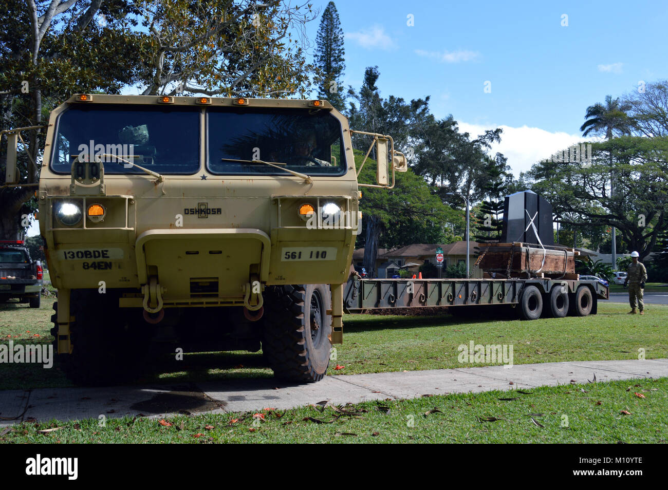 A construction Soldiers assigned to the 561st Engineer Company, 84th ...