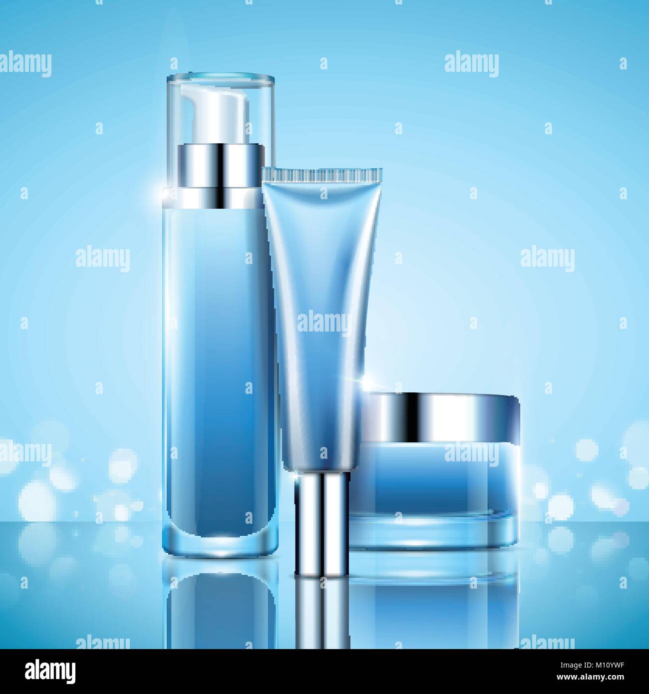 Light blue beauty cream Stock Vector Images - Alamy