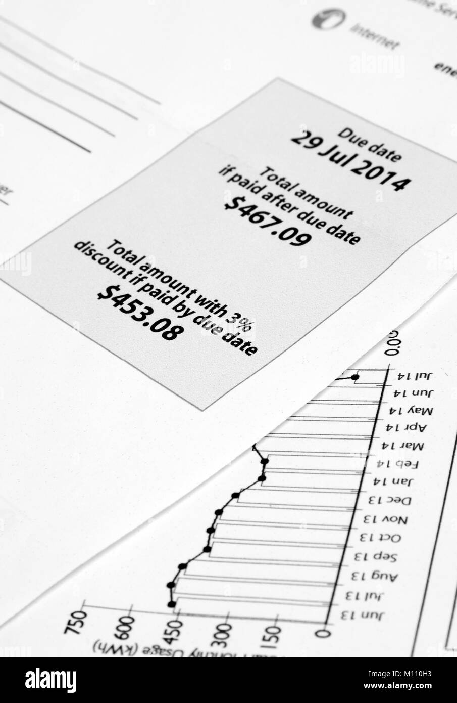 Invoice billing paper hi-res stock photography and images - Alamy