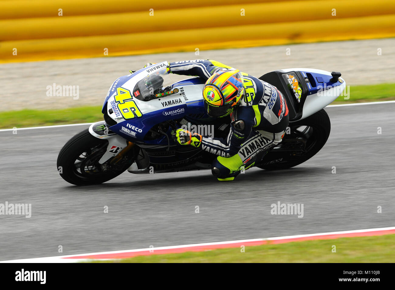 MUGELLO - ITALY, MAY 31: Italian Yamaha rider Valentino Rossi at 2013 ...