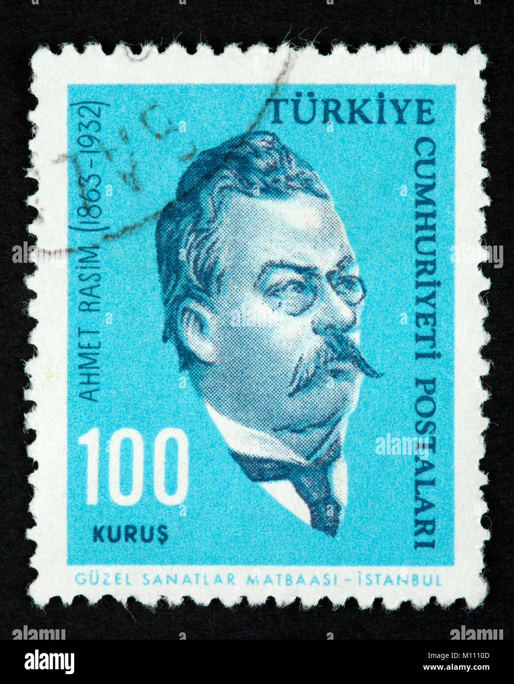 Turkish postage stamp Stock Photo - Alamy